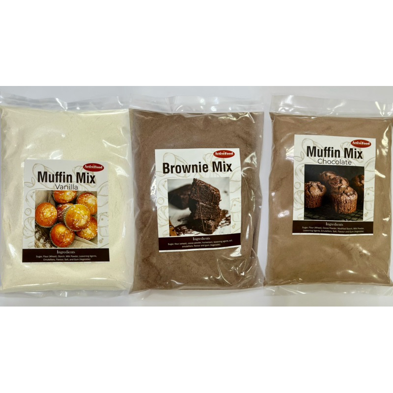 BROWNIE MIX MUFFIN PREMIX VANILLA / CHOCOLATE MUFFIN MIX | Shopee Malaysia