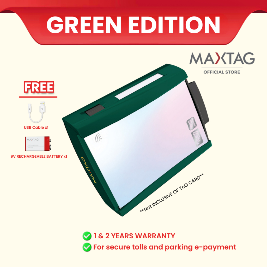 Green Edition MaxTag Smart Tag Touch n Go Toll | Shopee Malaysia