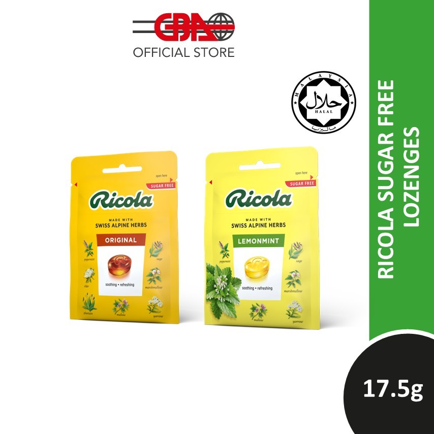 Ricola Sugar Free Lozenges 17.5g | Shopee Malaysia
