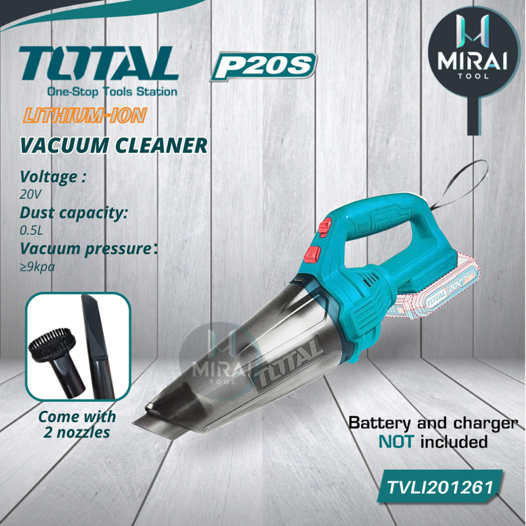 TOTAL TVLI201261 P20S 20V Li-ion Vacuum Cleaner | Shopee Malaysia