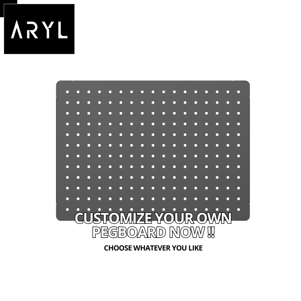 [Customize] the Aryl™ Pegboard Panel & Accessory Kit | Shopee Malaysia
