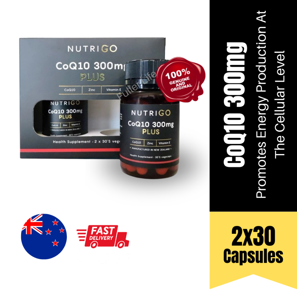 NUTRIGO CoQ10 300mg Plus (2x30s) | Boost Energy at the Cellular Level (EXP: 01/2027) | Shopee ...