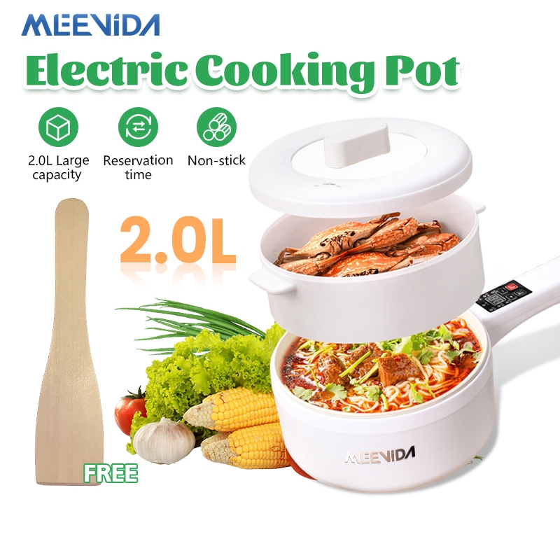 MEEVIDA 2L UK Smart Cooker Electric Cooker Steamboat Hot Pot Multi ...