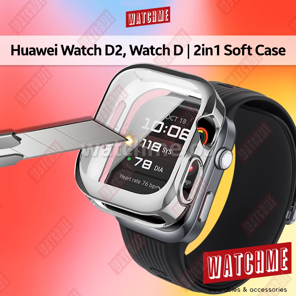Huawei Watch D2, Watch D Protector Case, 2in1 Soft Casing With Screen ...