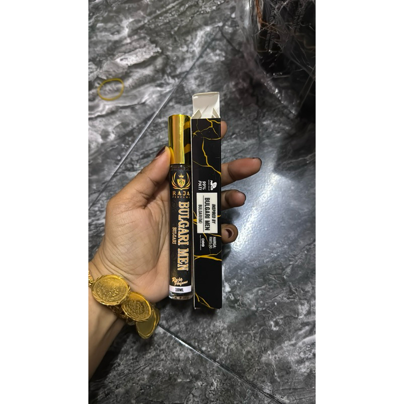 R AJA PERFUME BVLGARY M3N GRED PREMIUM SEBOTOL 10ML (KETAHANAN BAUAN ...