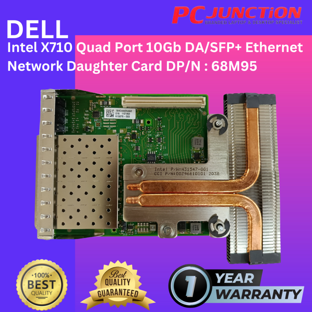 Dell Intel X710 Quad Port 10Gb DA/SFP+ Ethernet Network Daughter Card ...