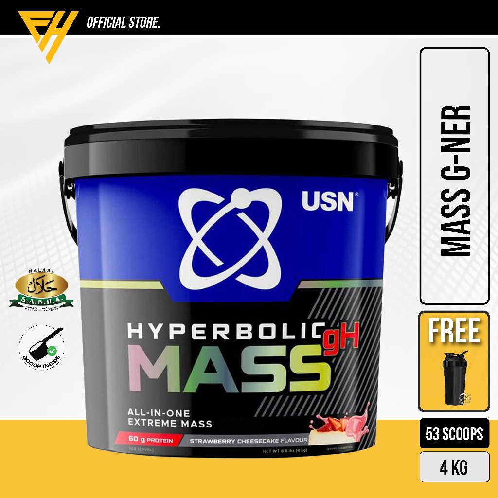 USN Hyperbolic Mass 4kg & 6kg – Super Mass Gainer All In One Mass ...
