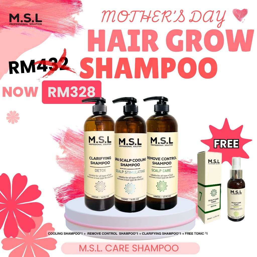 Ibu Day Special Large Pack - M.S.L Care Syampu ｜Tanpa Silikon｜Melegakan ...