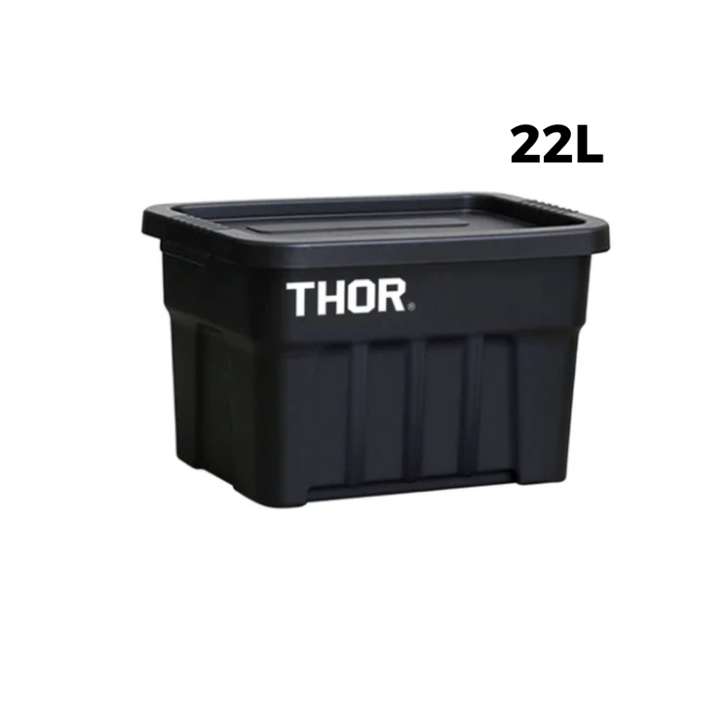 THOR Tote Box With Lid (22L/ 53L/ 75L) in Black | Shopee Malaysia
