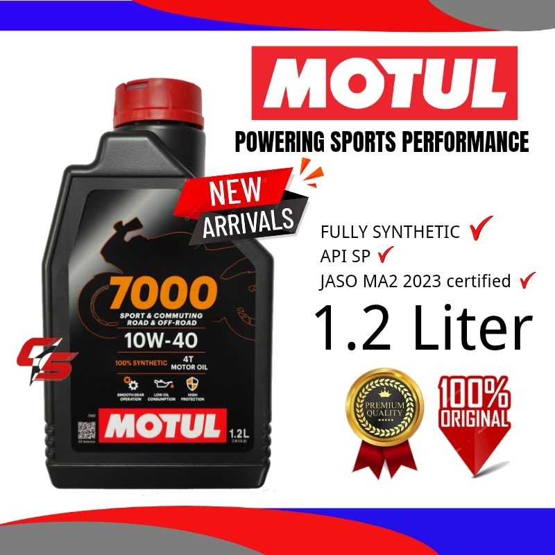 MOTUL 7000 & H-TECH 100 FULLY SYNTHETIC 100% ORIGINAL 4T 10W40 10W50 1.2 Liter 1Liter RS150 RSX ...