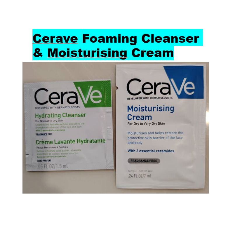 Cerave Foaming Cleanser+Moisturising Cream (TRIAL/ TRAVEL PACK ...