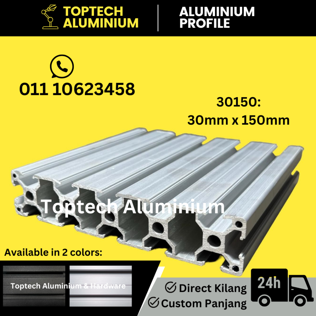 [Ready Stock/Heavy-duty] 30150 Aluminium profile (30mm x150mm) custom ...
