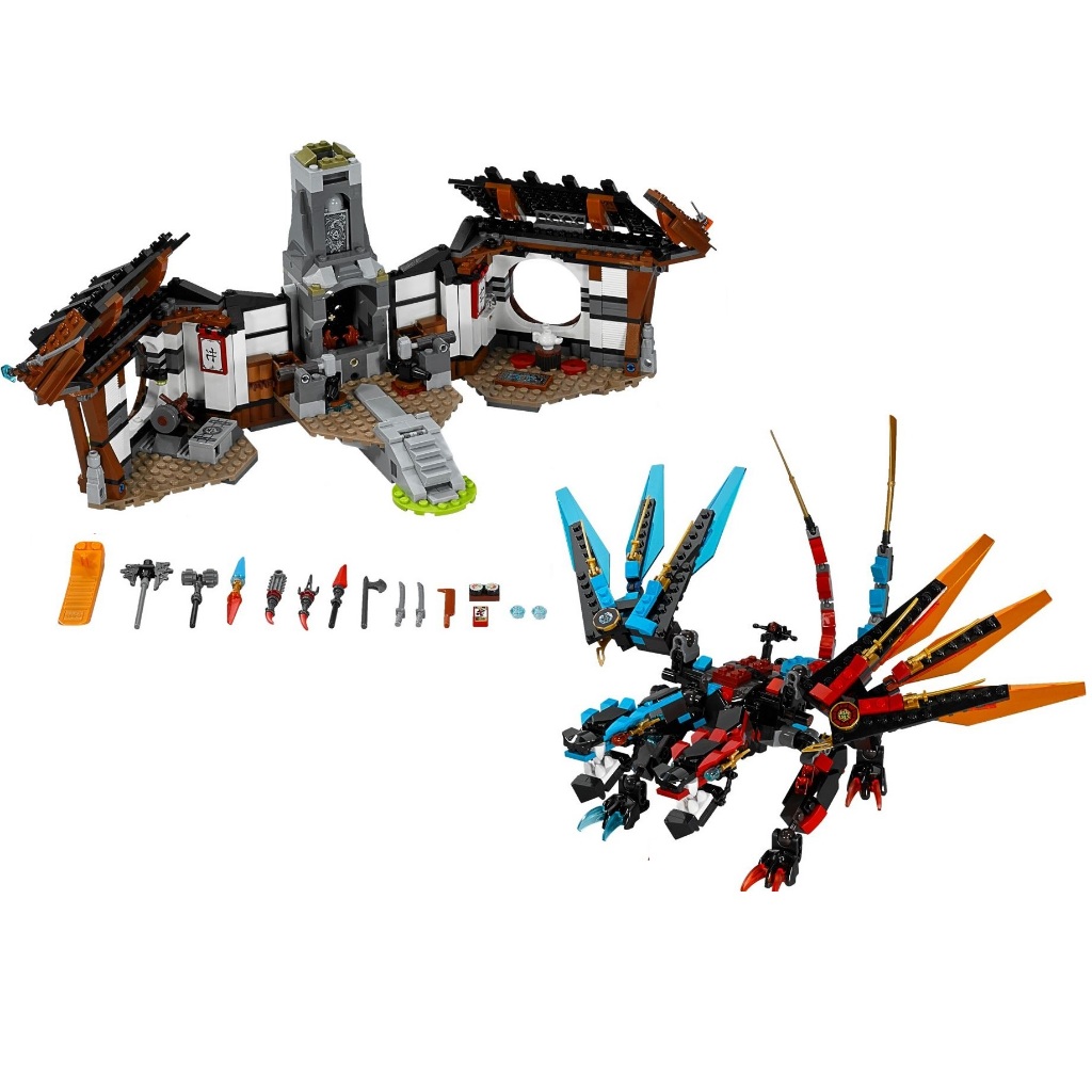 LEGO 70627 Ninjago 2017 The Hands of Time - Dragon's Forge BUILDING ...