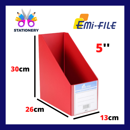 EMI-FILE Magazine Box File 5’’ / Fail Lipat / A4 File / Magazine Holder ...