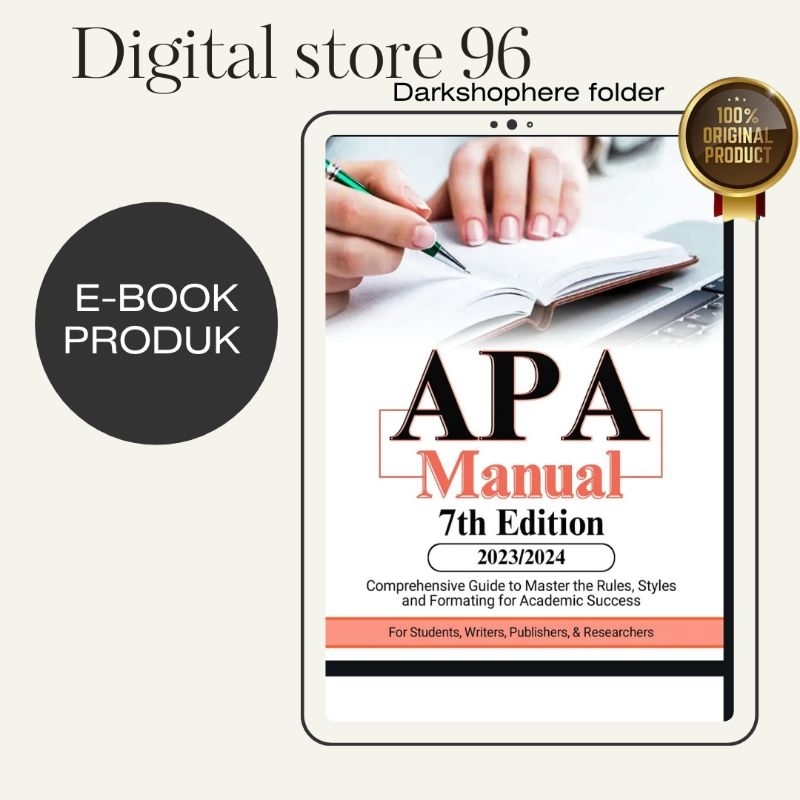 APA Manual7th Edition2023/2024Comprehensive Guide to Master the Rules ...