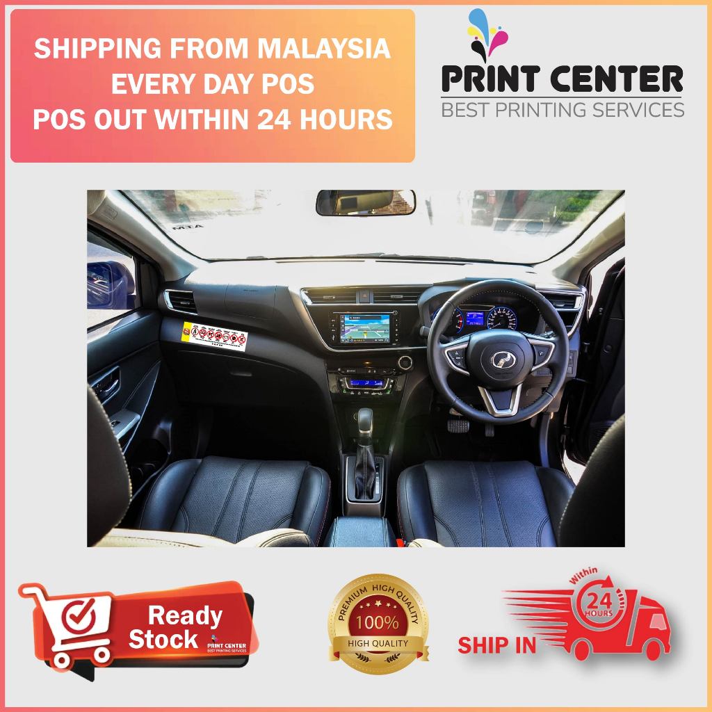 E-hailing Car Sticker E Hailing Sticker Grab Maxim No Smoking No Pet No ...