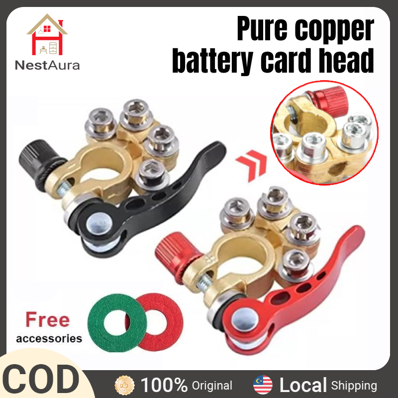 2Pcs Battery Terminal Clamp Connectors Car Battery Connected Battery ...