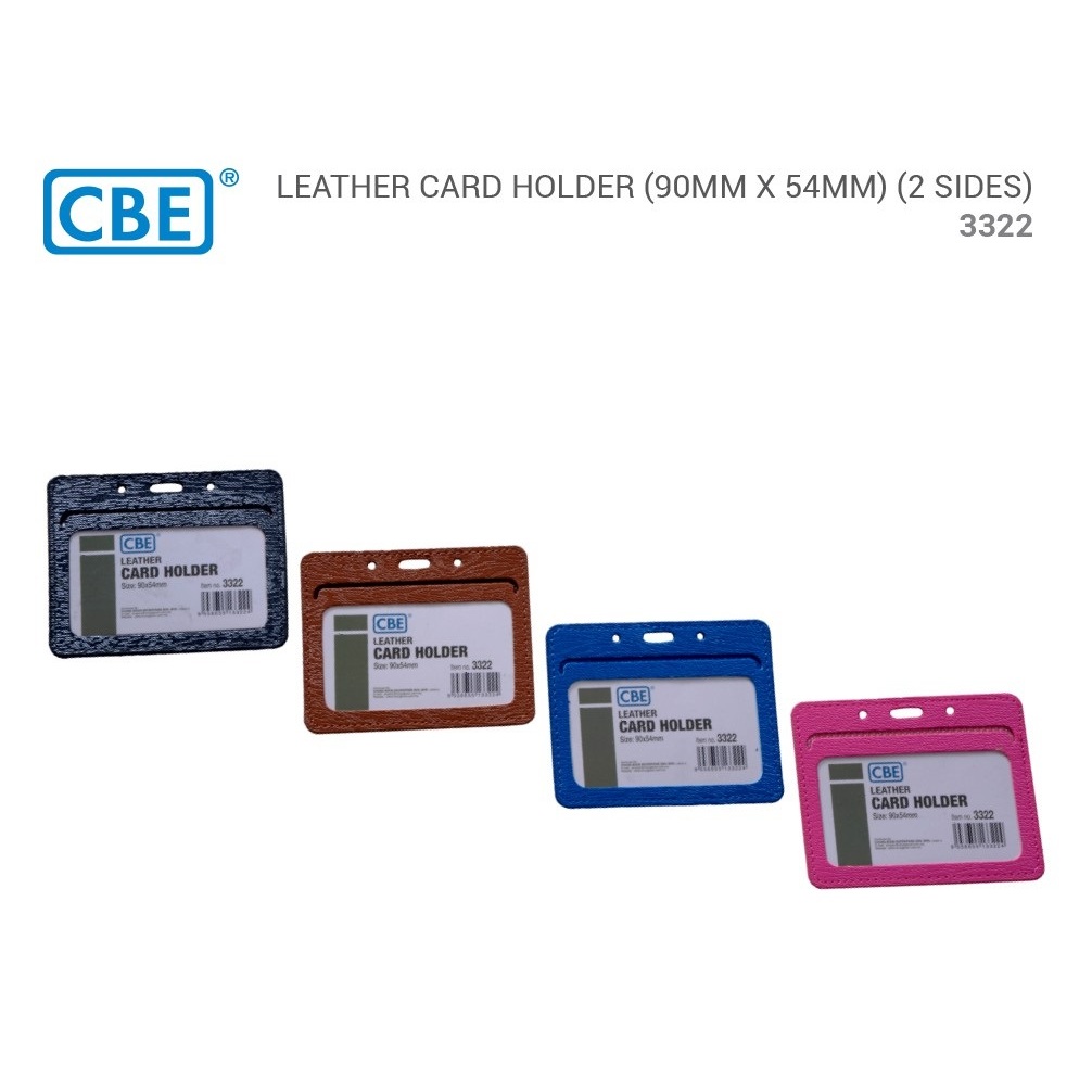 Leather ID Card Holder CBE 3322 ( 2 Sided ) | Shopee Malaysia