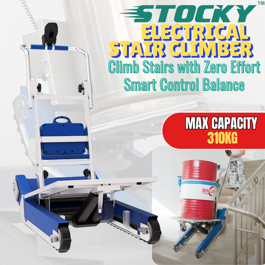 STOCKY CT310 Powered Stair Climber Trolley Industrial Multi-Floor ...