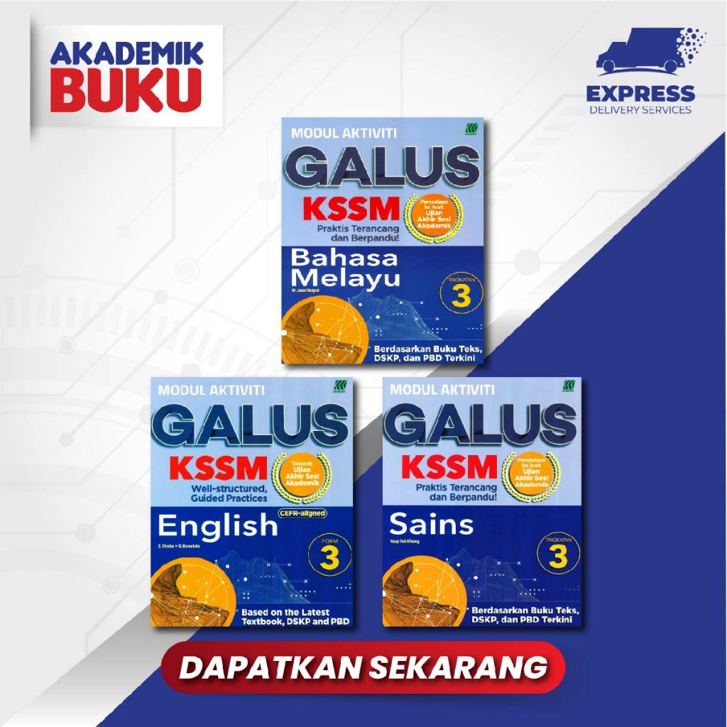 Akademik Buku Sasbadi Modul Aktiviti Galus KSSM Tingkatan 3 | Shopee Malaysia