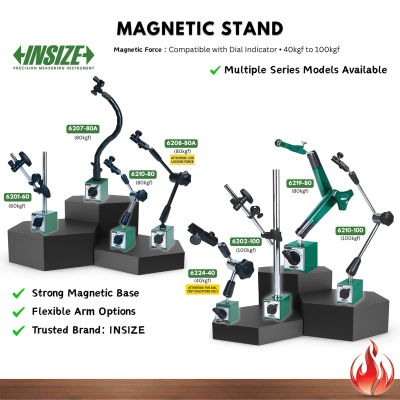 INSIZE Magnetic Base Stand for Dial Indicatior | Dial Test Indicator ...