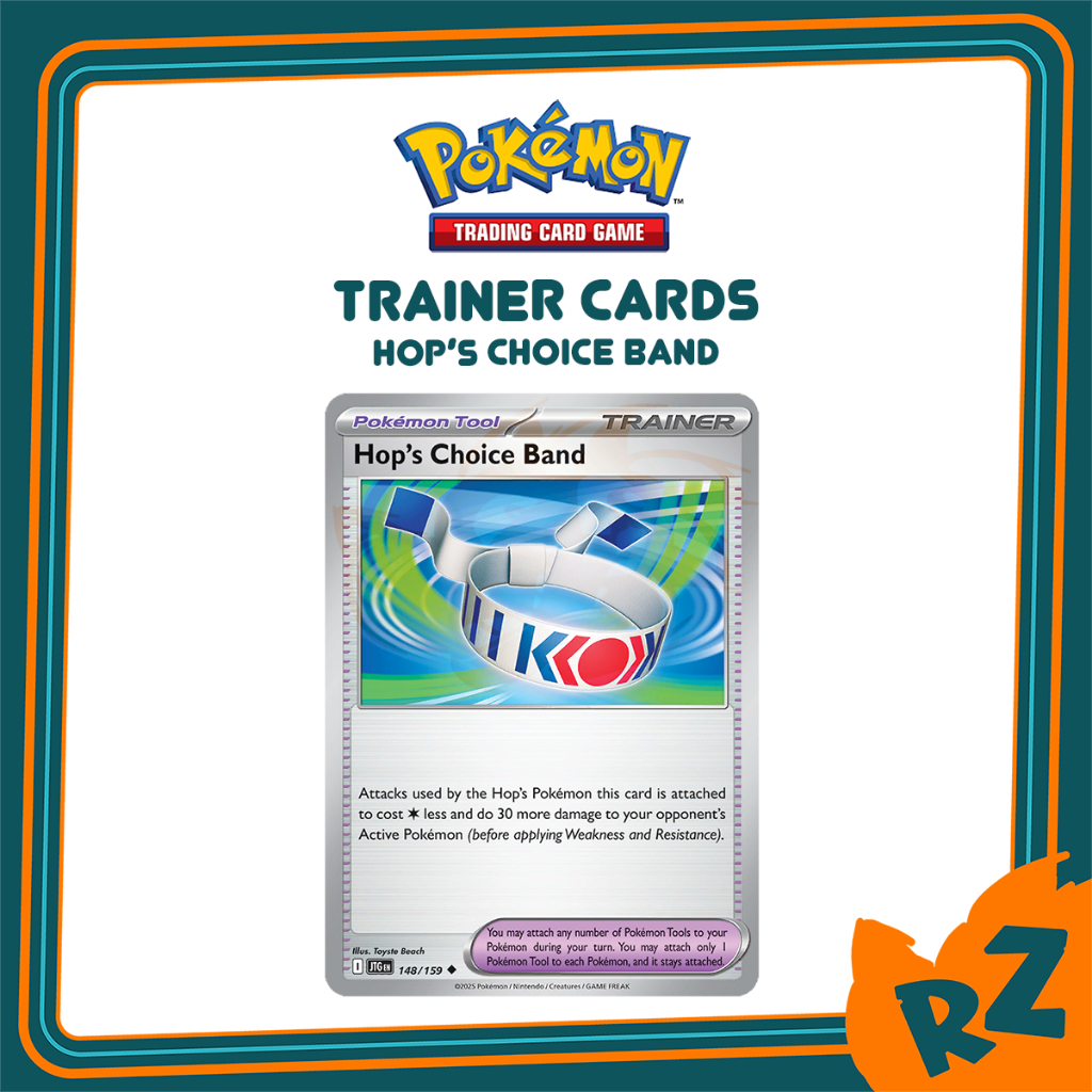 [Original] Pokemon TCG Card Hop's Choice Band Tool Trainer Singles ...