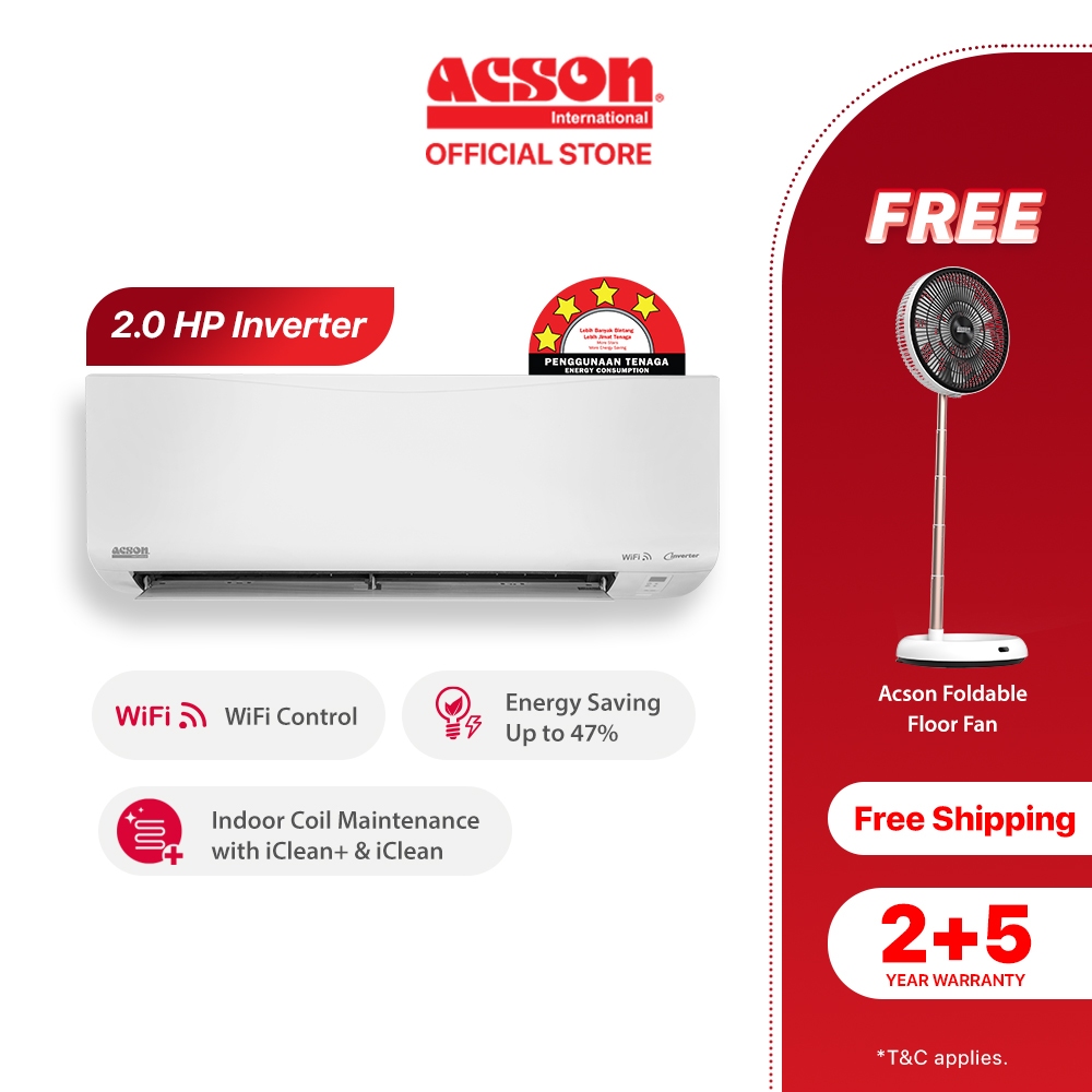 Acson Reino Inverter Air Conditioner R32 (2.0HP) A3WMY20BNF FOC ...