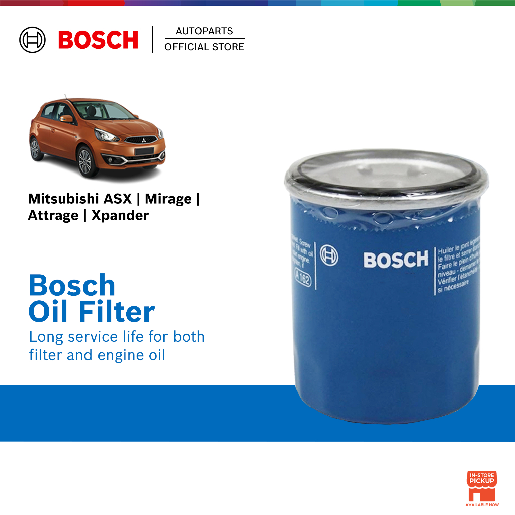 Bosch Oil Filter for Mitsubishi ASX Mirage Attrage Xpander | Shopee ...