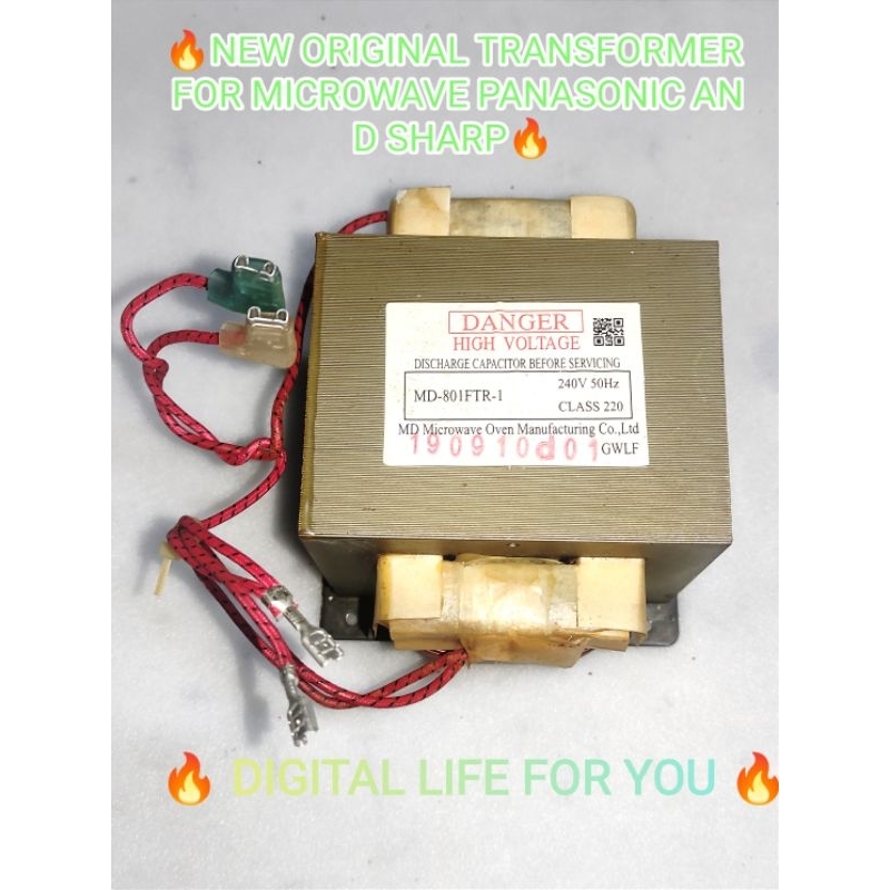 🔥ORIGINAL TRANSFORMER FOR MICROWAVE PANASONIC SHARP &TOSHIBA 🔥 | Shopee ...