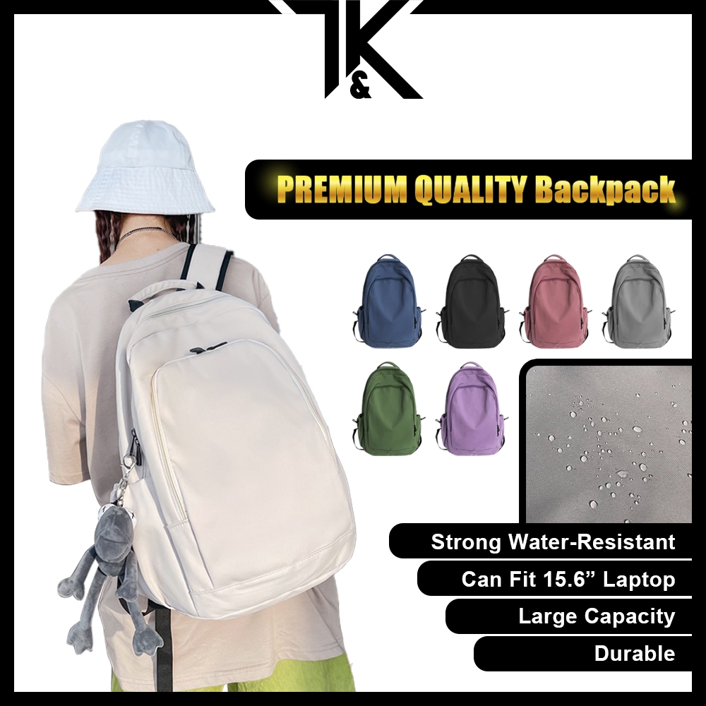 Minimalist Plain Backpack | Beg Galas Belakang Perempuan Fashion ...