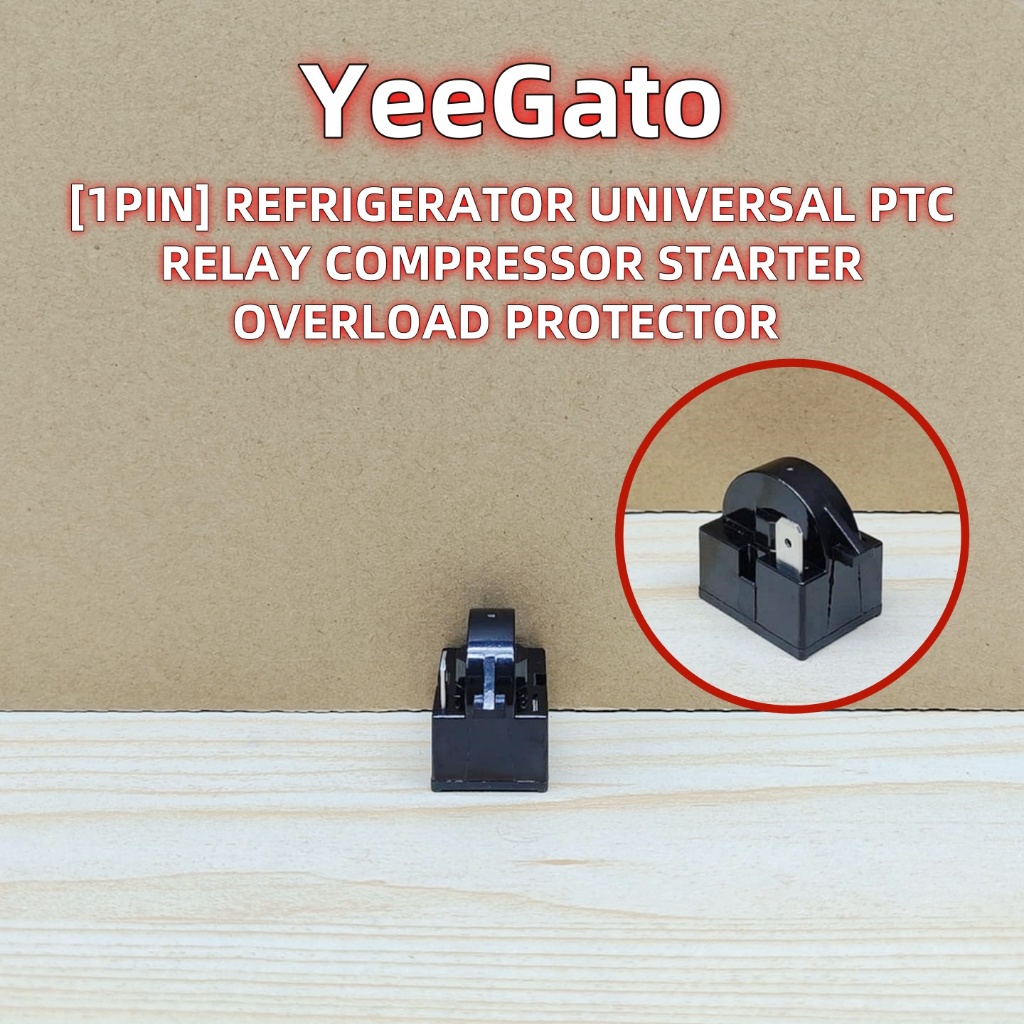 [1PIN] REFRIGERATOR UNIVERSAL PTC RELAY COMPRESSOR STARTER OVERLOAD ...