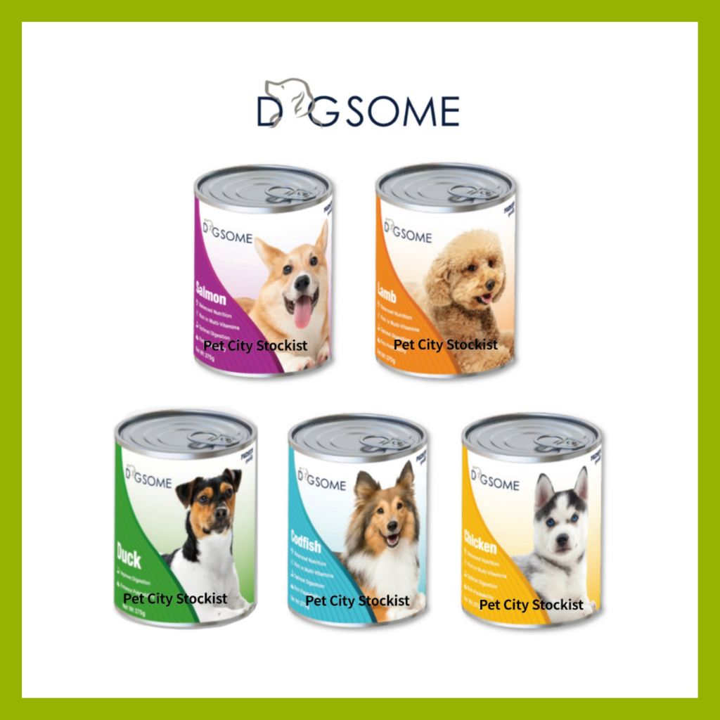 Dogsome Dog Canned Wet Can Food 375g ( 12 Tins/Cans ) (to mix flavour ...