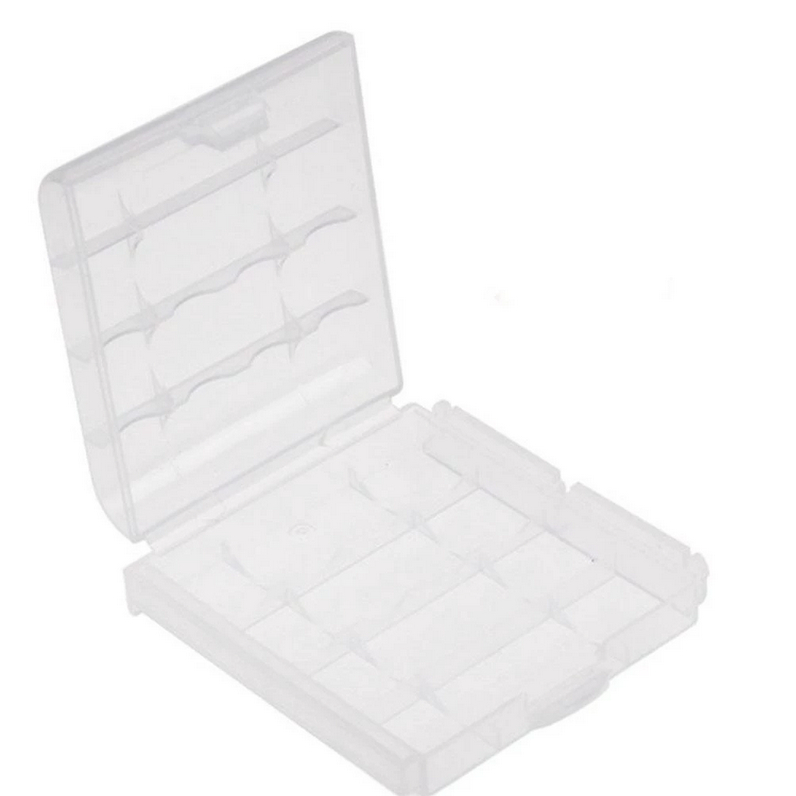 Battery Case AAA AA Hard Plastic Battery Case Holder Storage Box ...