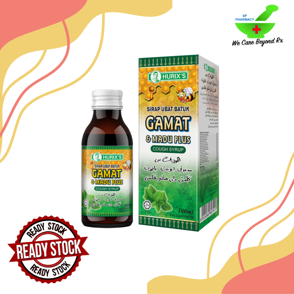 HURIX'S GAMAT & MADU PLUS COUGH SYRUP 60ML (EXP JAN 2028) | Shopee Malaysia