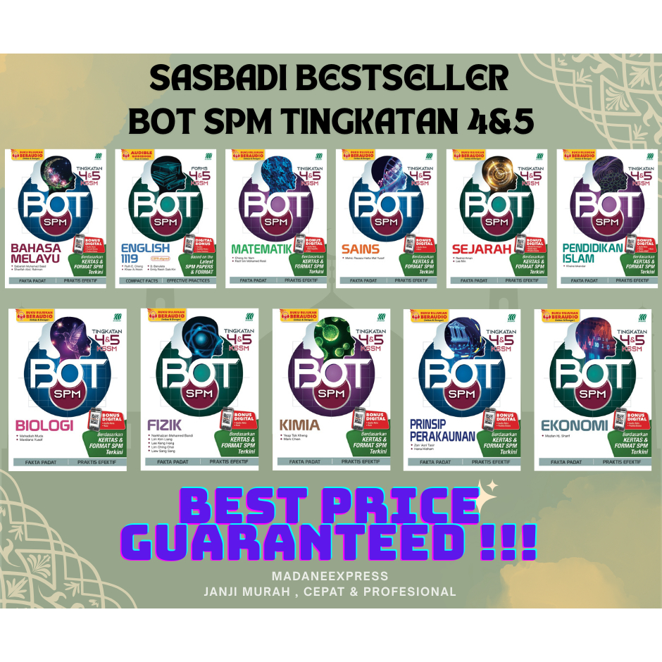 [XPRESS] SASBADI BESTSELLER : BOT SPM TINGKATAN 4&5 | Shopee Malaysia