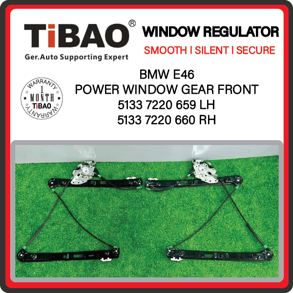 (TiBAO)BMW E46 3SERIES POWER WINDOW GEAR BRACKET FRONT (PRICE FOR 1SIDE ...