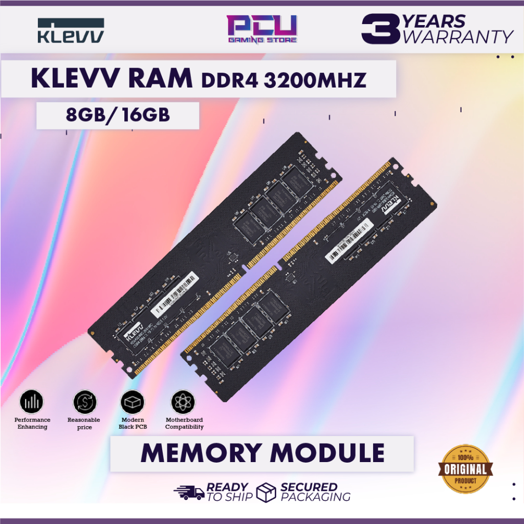 KLEVV 8GB / 16GB DDR4 3200MHZ DESKTOP RAM | Shopee Malaysia