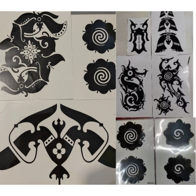 Temporary Tattoo - Bunga Terung | Shopee Malaysia