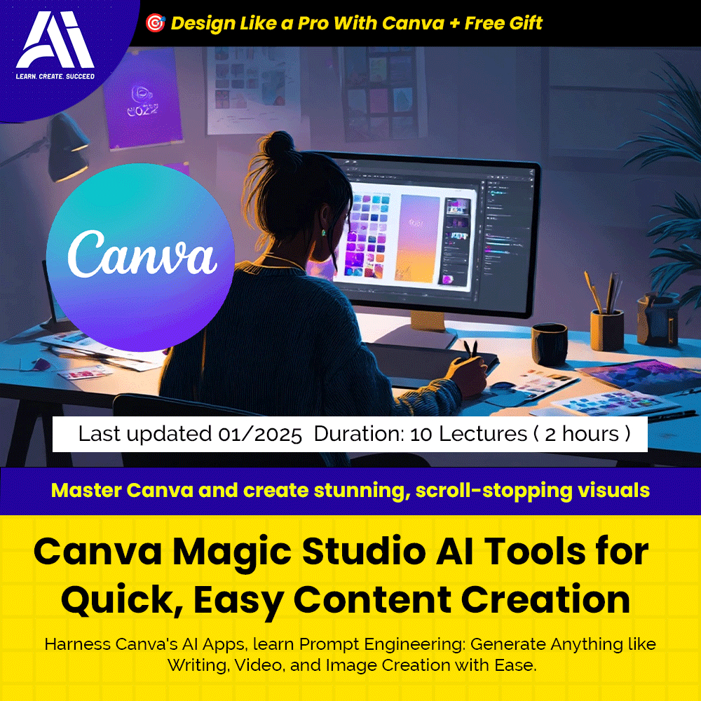 Canva Video Course - Canva Magic Studio AI Tools for Quick, Easy ...