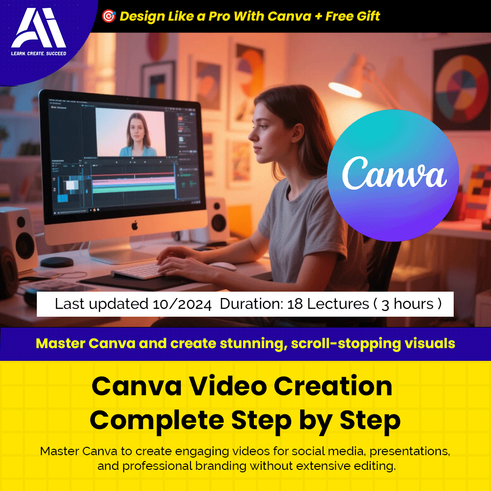Canva Video Course - Canva Video Creation Complete Step by Step | Learn Canva 2025 | Shopee Malaysia