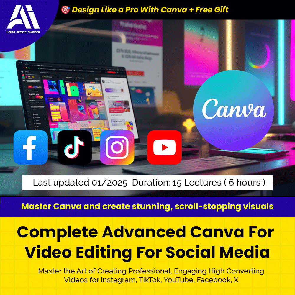 Canva Video Course - Complete Advanced Canva For Video Editing For ...
