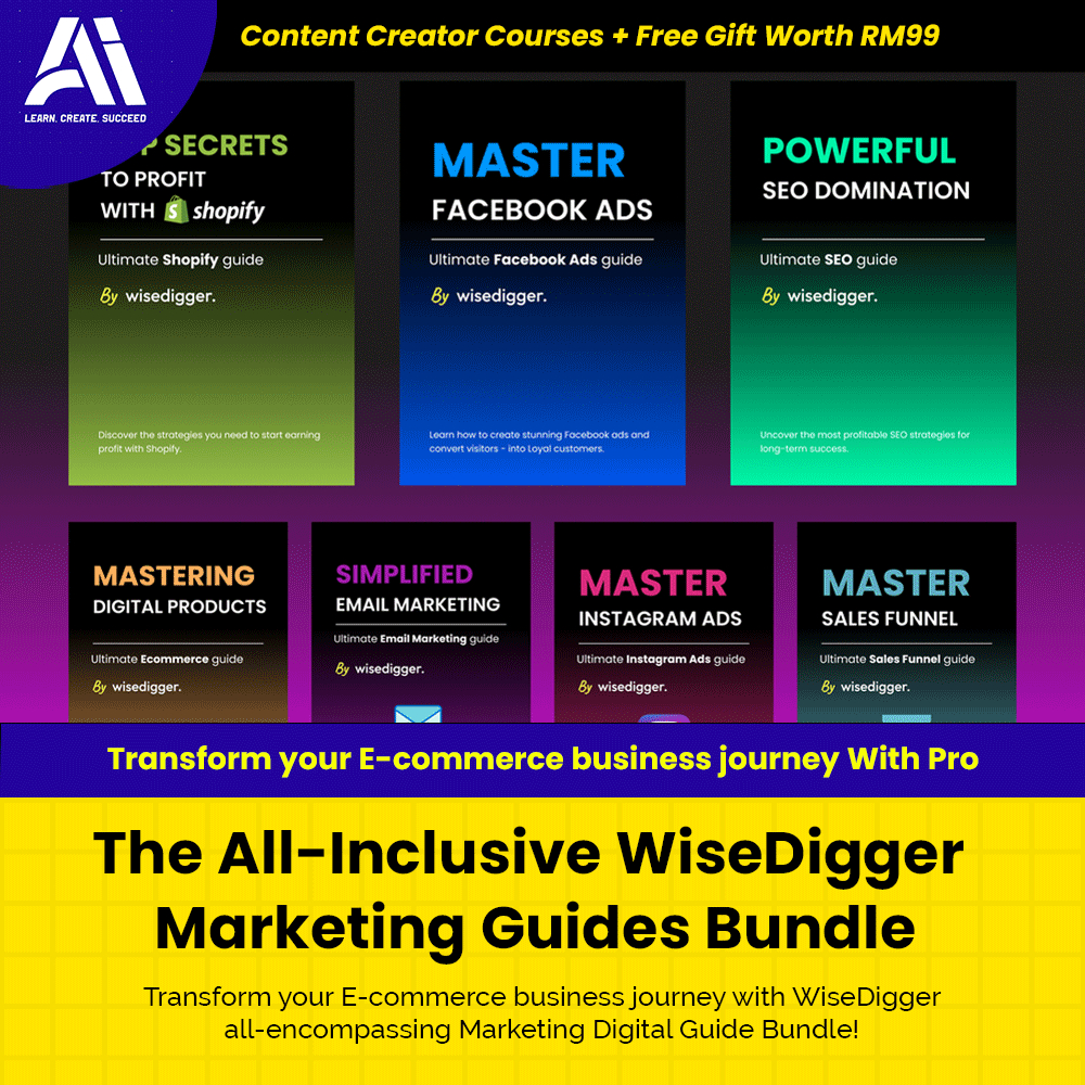 Content Creator Course - The All-Inclusive WiseDigger Marketing Guides Bundle | Digital ...