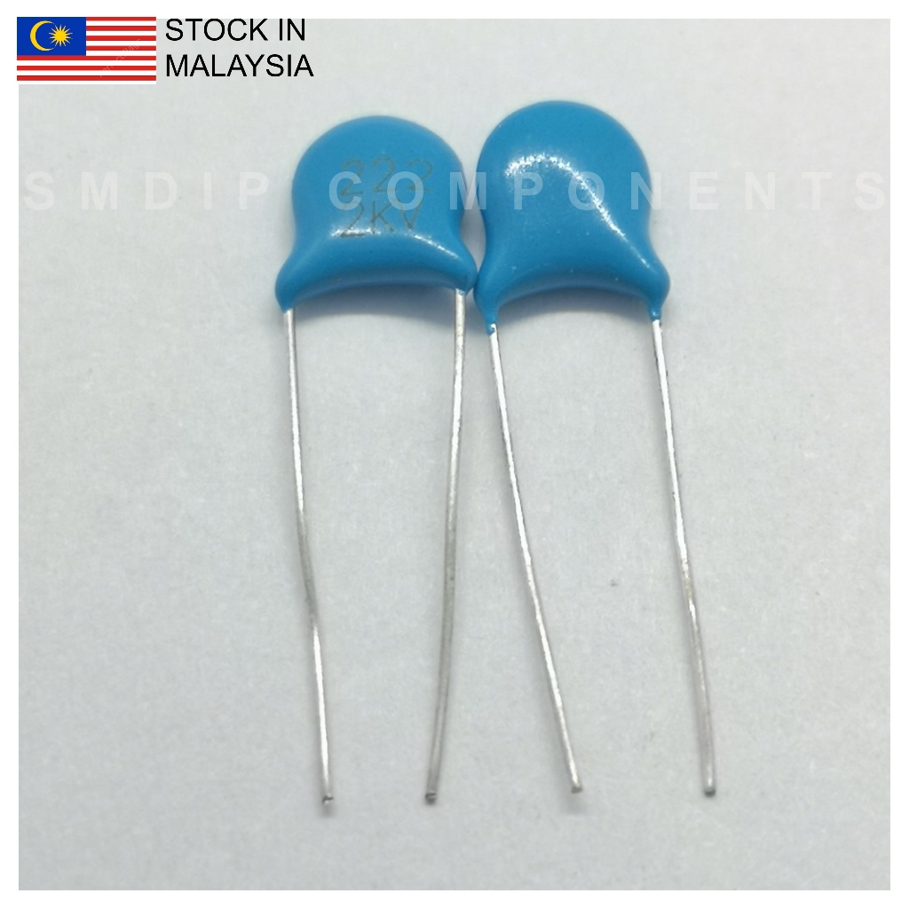5PCS 2.2nF 2KV,High Voltage Ceramic Capacitor (222) | Shopee Malaysia