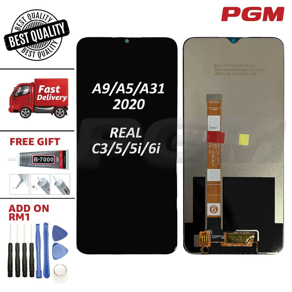 LCD TOUCH SCREEN DIGITIZER COMPATIBLE WITH OP A9 2020/A5 2020/A31 202 ...