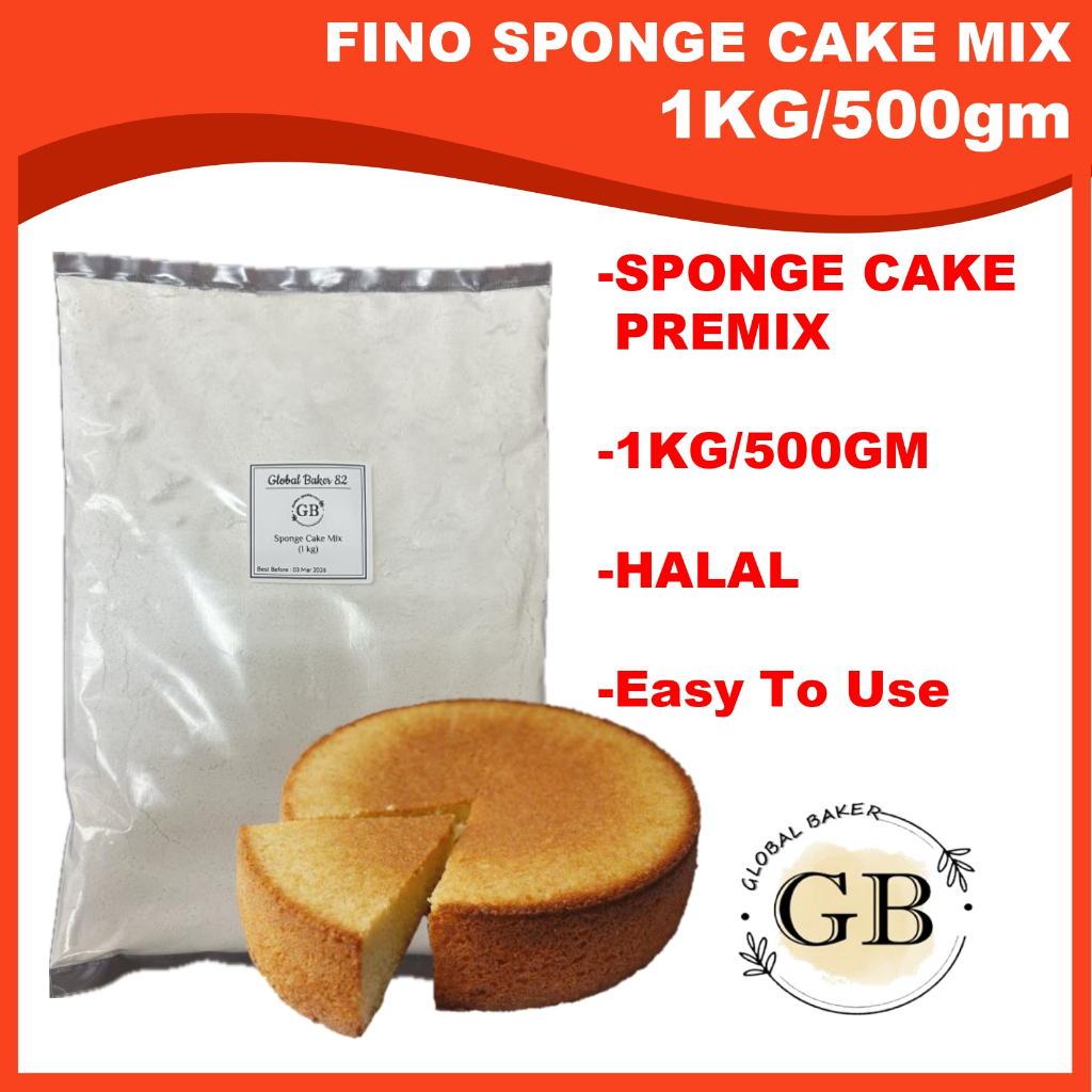 Sponge Cake Mix Optima Fino 500g / 1kg HALAL | Gebu & Senang Guna ...