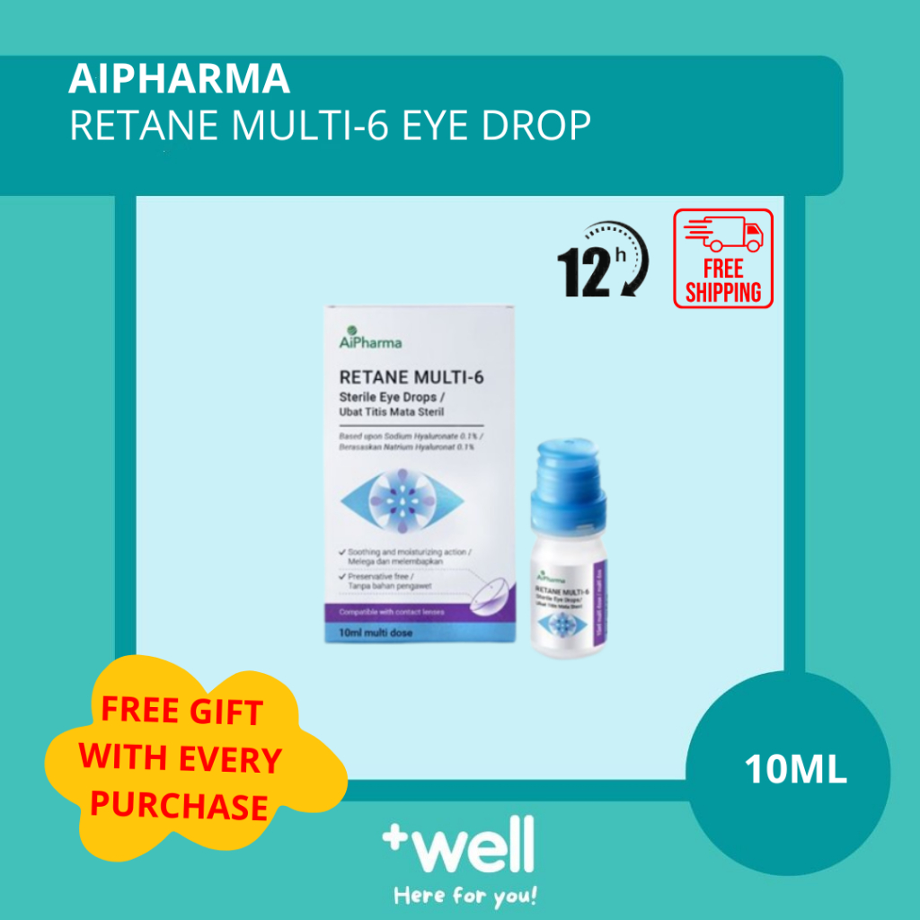 AIPHARMA Retane Multi-6 Eye Drops 10ml FOC GIFTS | Shopee Malaysia
