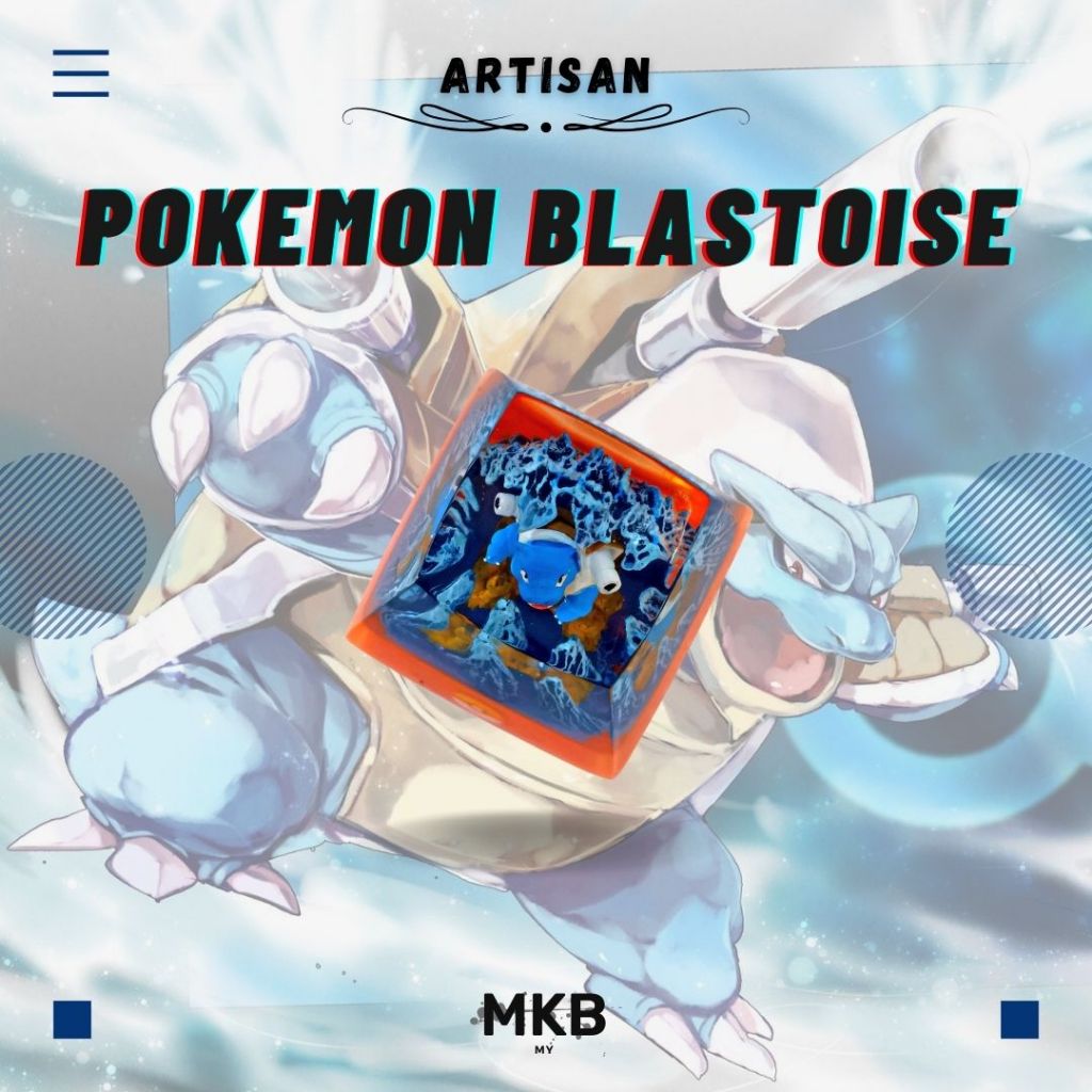 Artisan Pokemon Keycap for Mechanical Gaming Keyboard - Blastoise ...