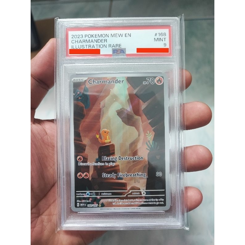 PSA 9 Charmander 168 - Illustration Rare | Shopee Malaysia
