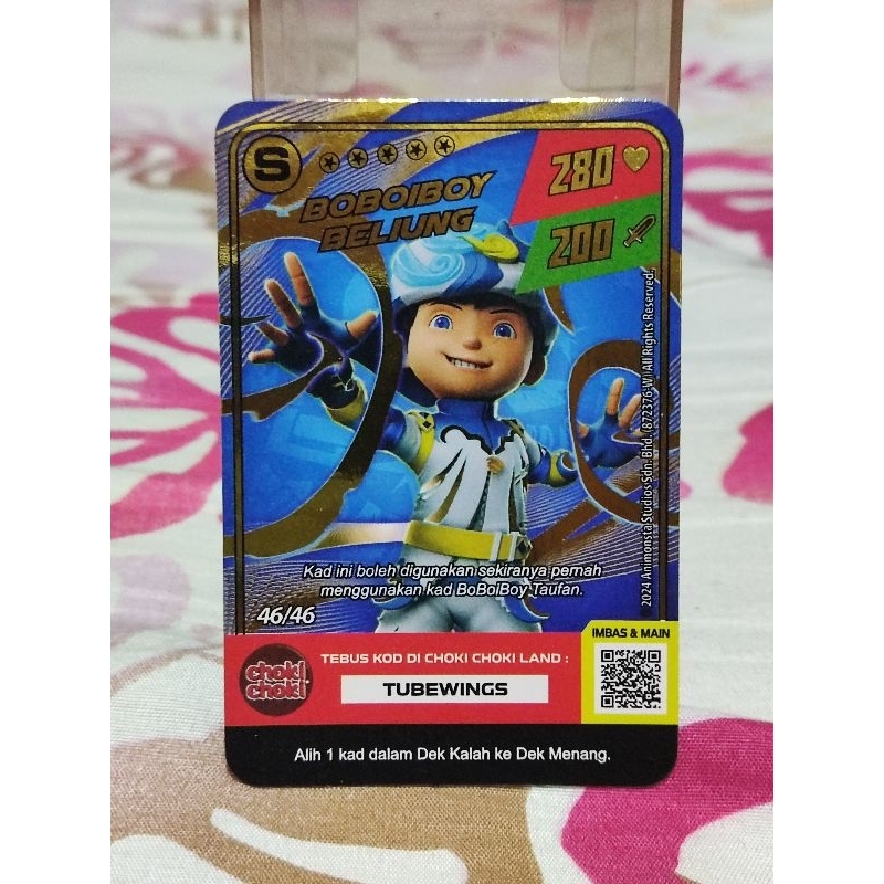 BOBOIBOY Choki Choki Kad Beliung S, Gentar A ,Sori A , Taufan B,Monsta ...