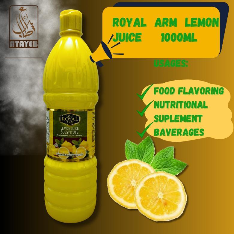 ROYAL ARM LEMON JUICE/JUS LEMON/PERISA LEMON/AIR ASAM LEMON | Shopee ...